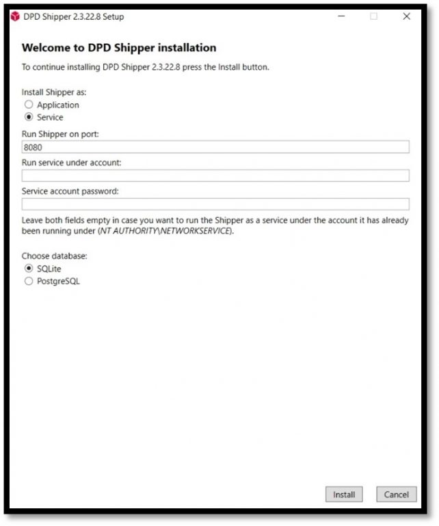 Installation and Setup - DPD NL