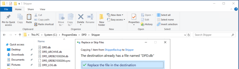 Error Messages - DPD NL