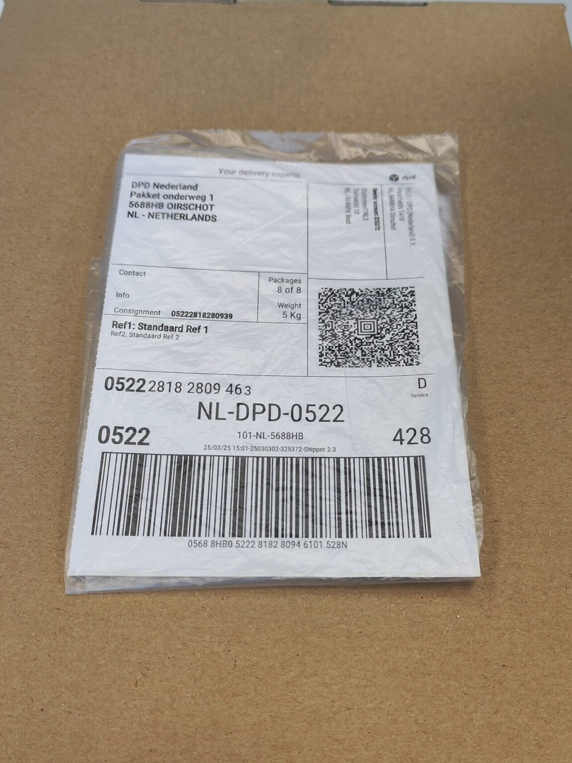 DPD Parcel Label - DPD NL