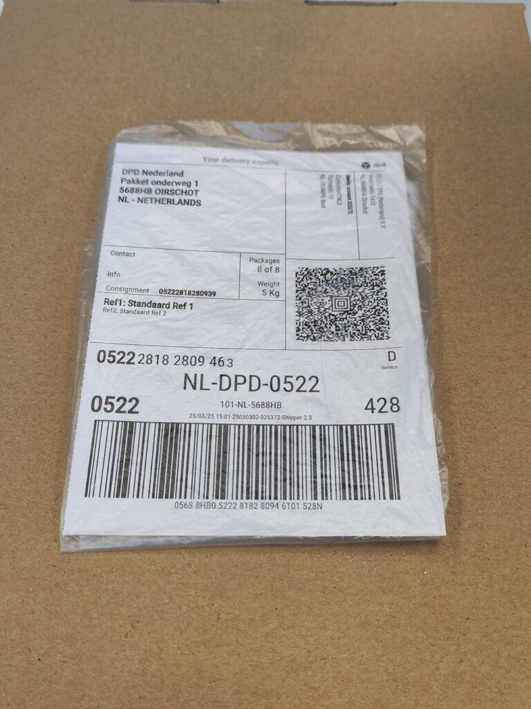 DPD Parcel Label - DPD NL