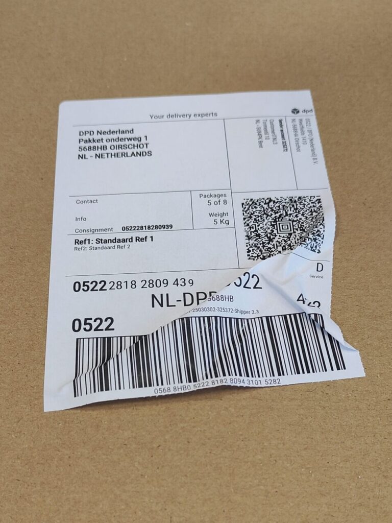 DPD Parcel Label - DPD NL